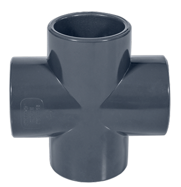 Fitvalf u-pvc cross
